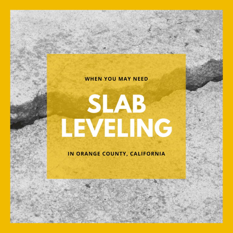 Orange County Slab Releveling | FOUNDATIONS ON THE LEVEL